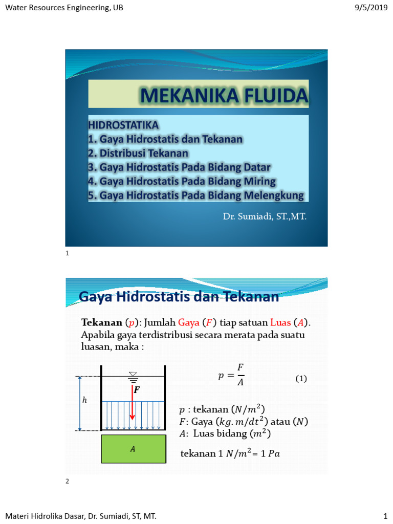 02 Hidrostatika | PDF