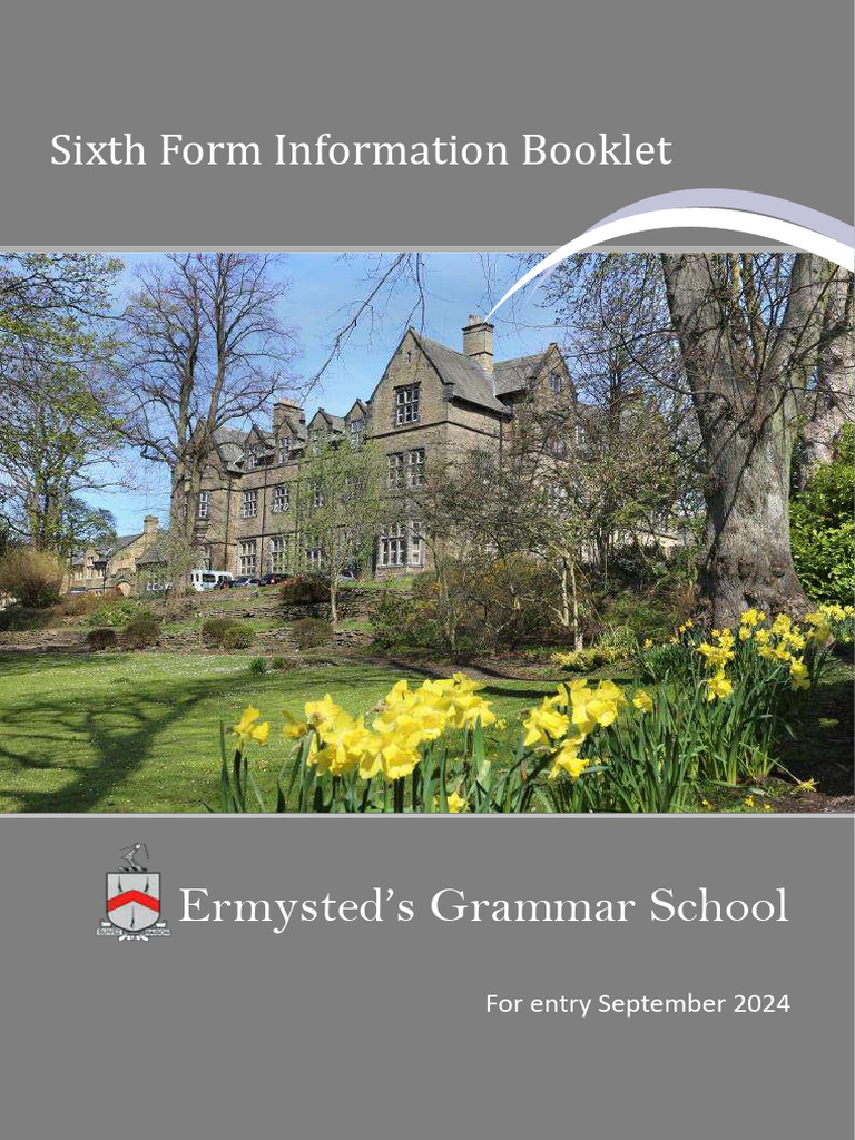 Ermysted's Grammar School - Sixth Form Information Booklet | PDF ...