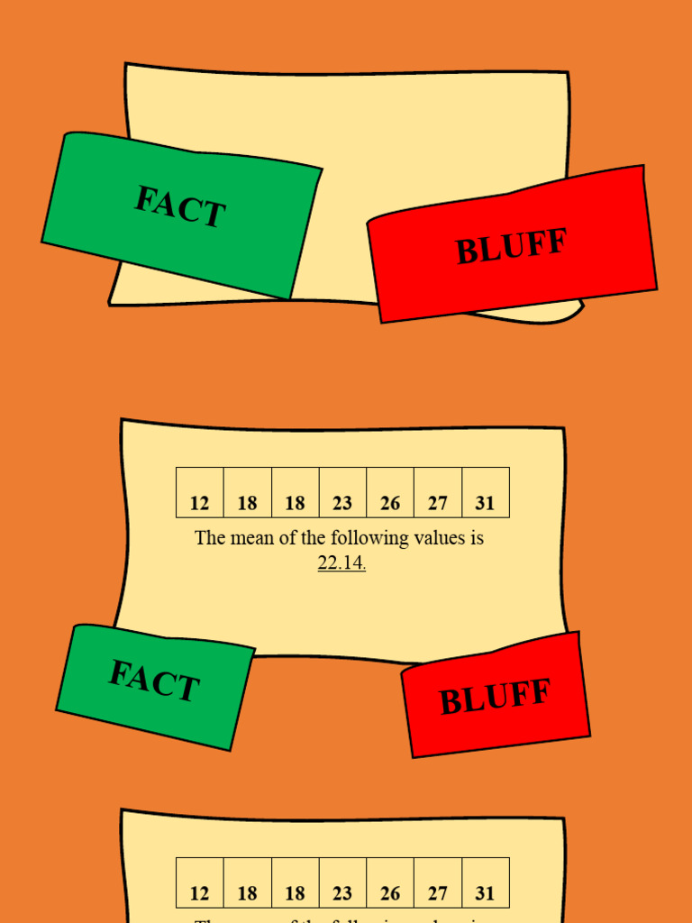 Fact or Bluff | PDF