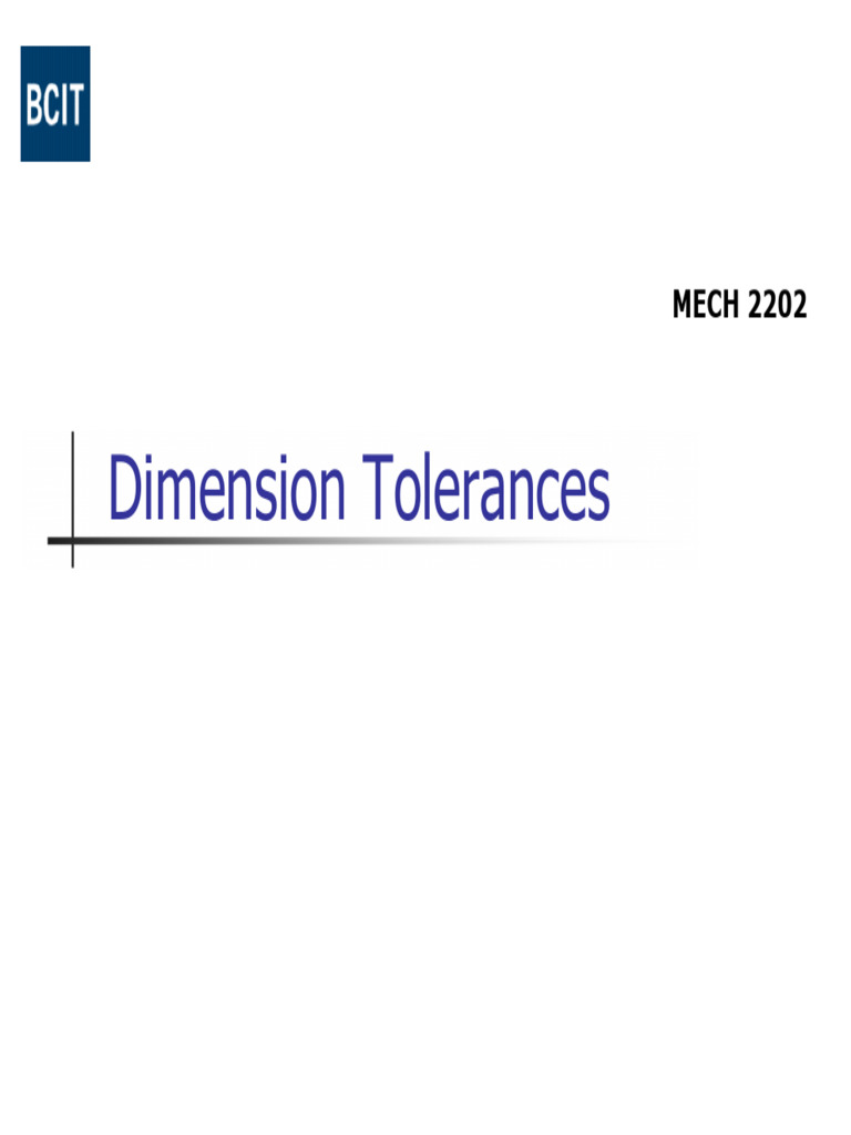 Dimension Tolerances | PDF | Engineering Tolerance | Engineering