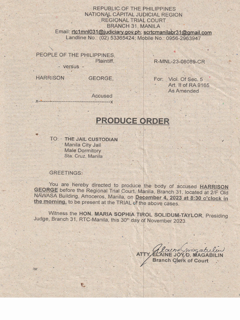 Male Dorm - Produce Order | PDF