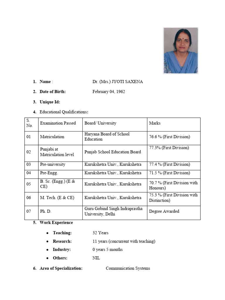 Dr. Jyoti Saxena | PDF