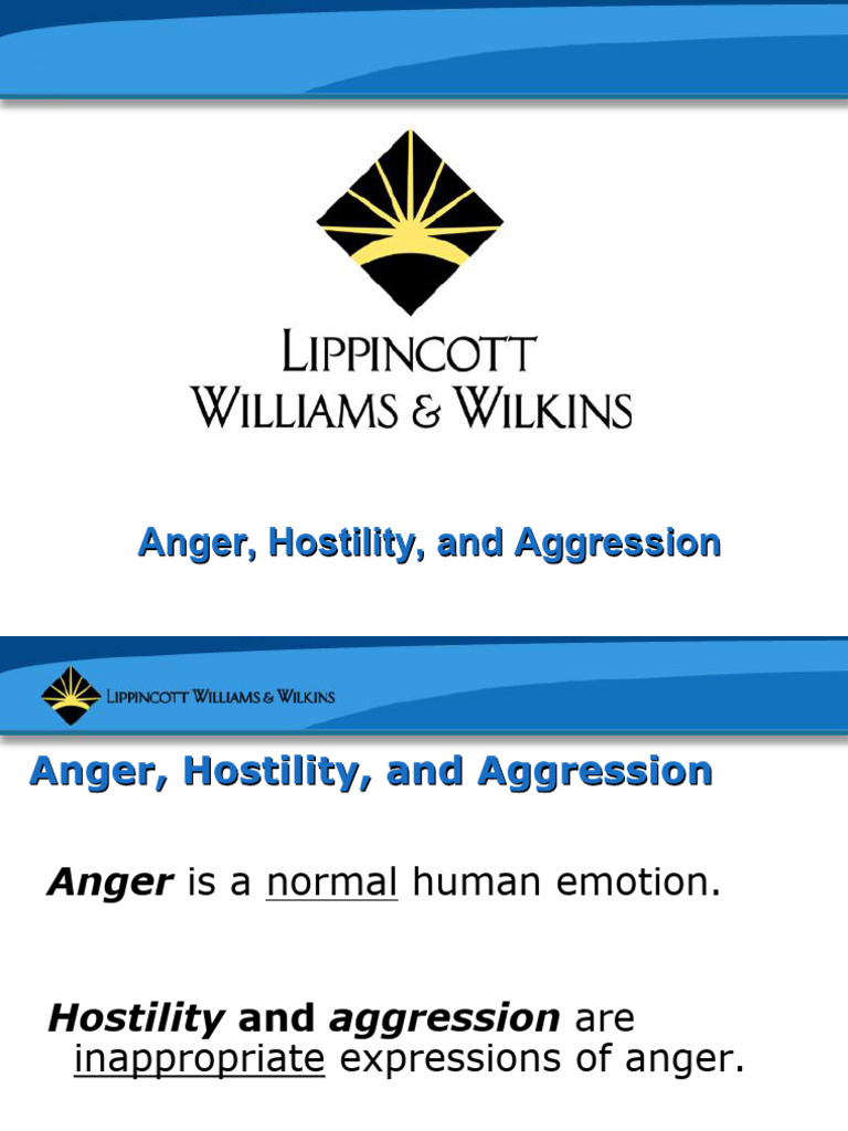 AngerHostility and Aggression | PDF | Anger | Aggression