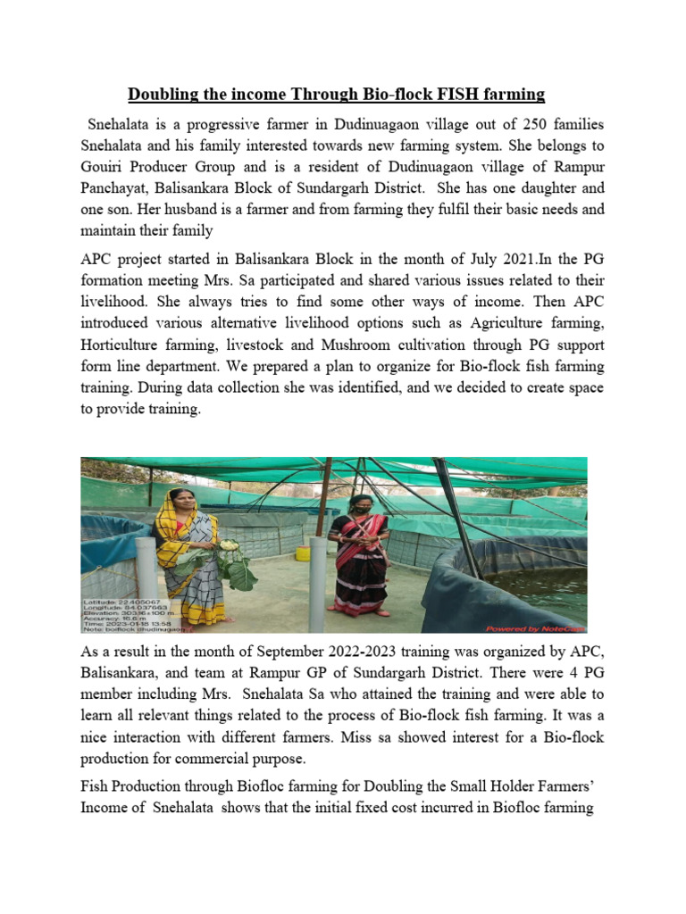 Case Study of Bio-Flock | PDF | Agriculture | Farmer