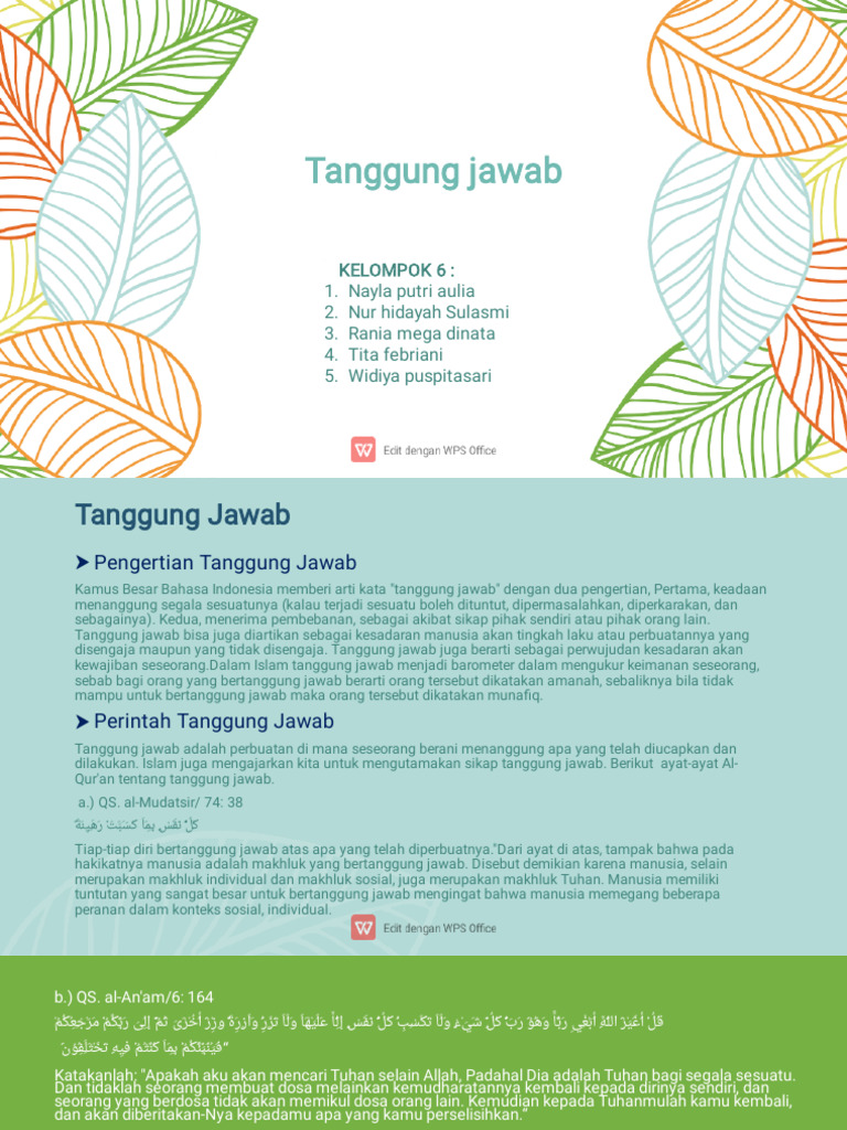 Tanggung Jawab | PDF
