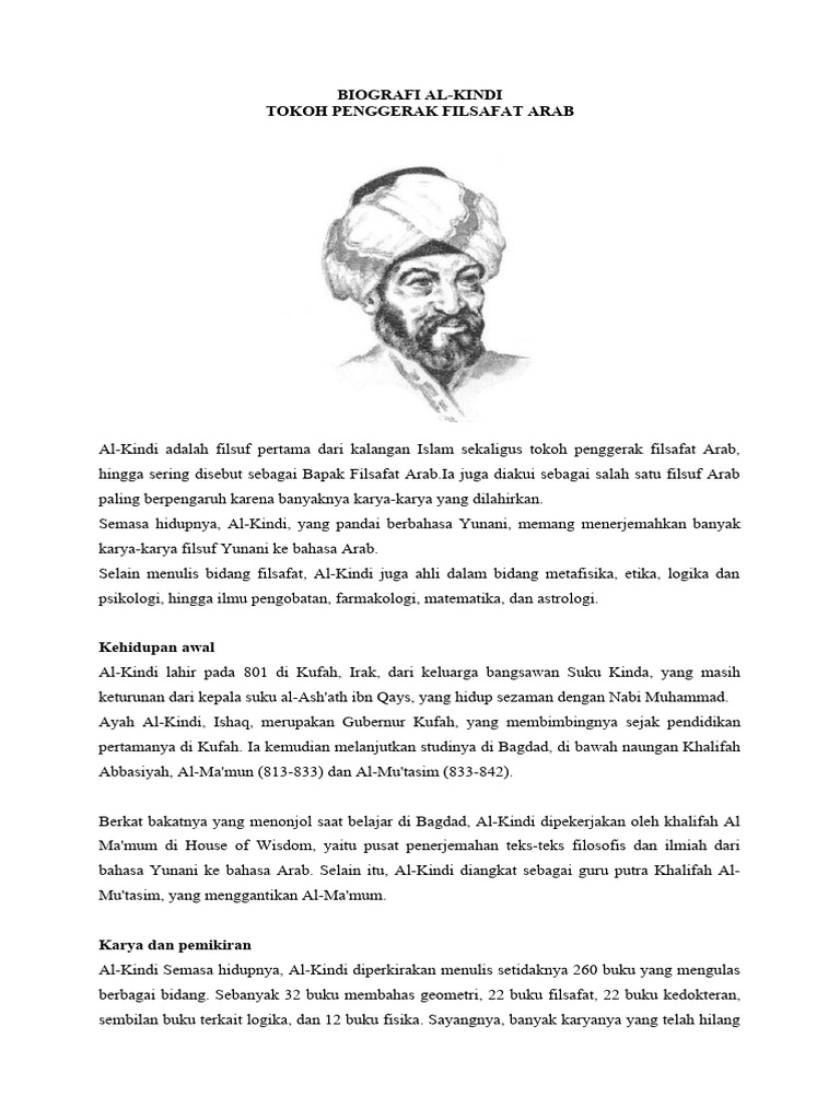 Biografi Al-Kindi | PDF