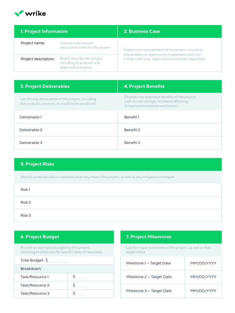 Project Charter Template | PDF | Business Economics | Leadership