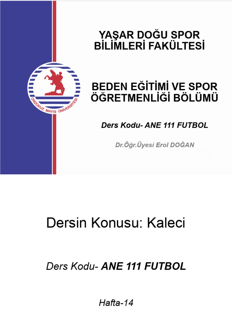 13 Hafta Kaleci | PDF