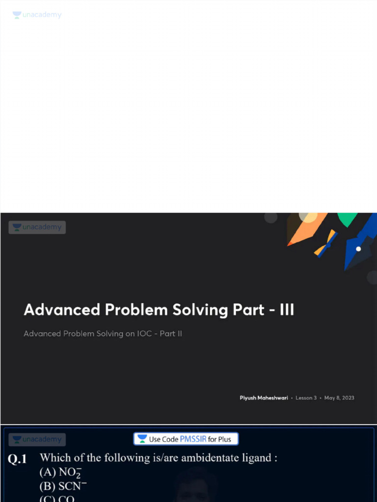 Advanced Problem Solving Part III With Anno | PDF