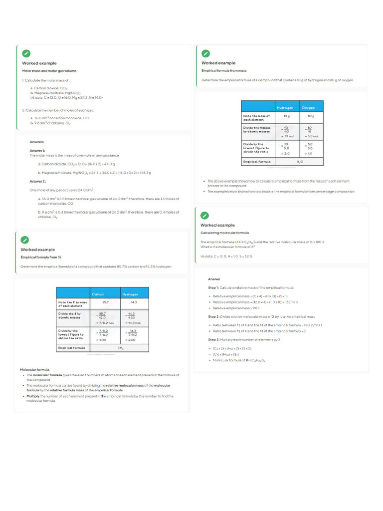 How To Solve Quantitive Chemistry Questions | PDF