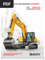 SANY SY135C Compact Excavator Overview | PDF | Engines | Fuel Economy ...