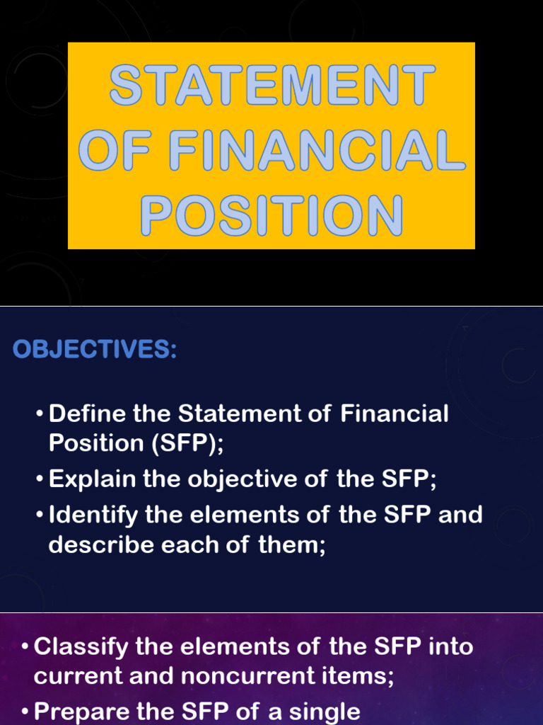 PDF-1. Statement of Financial Position | PDF
