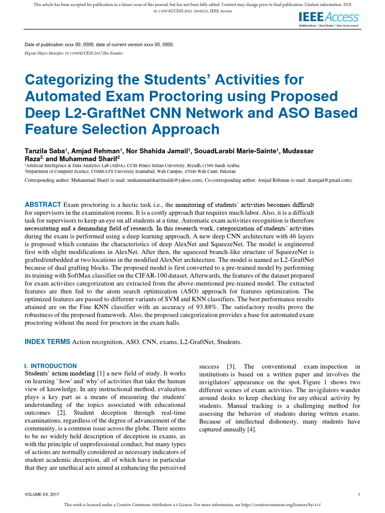 Categorizing The Students Activities For Automate | PDF | Cybernetics ...