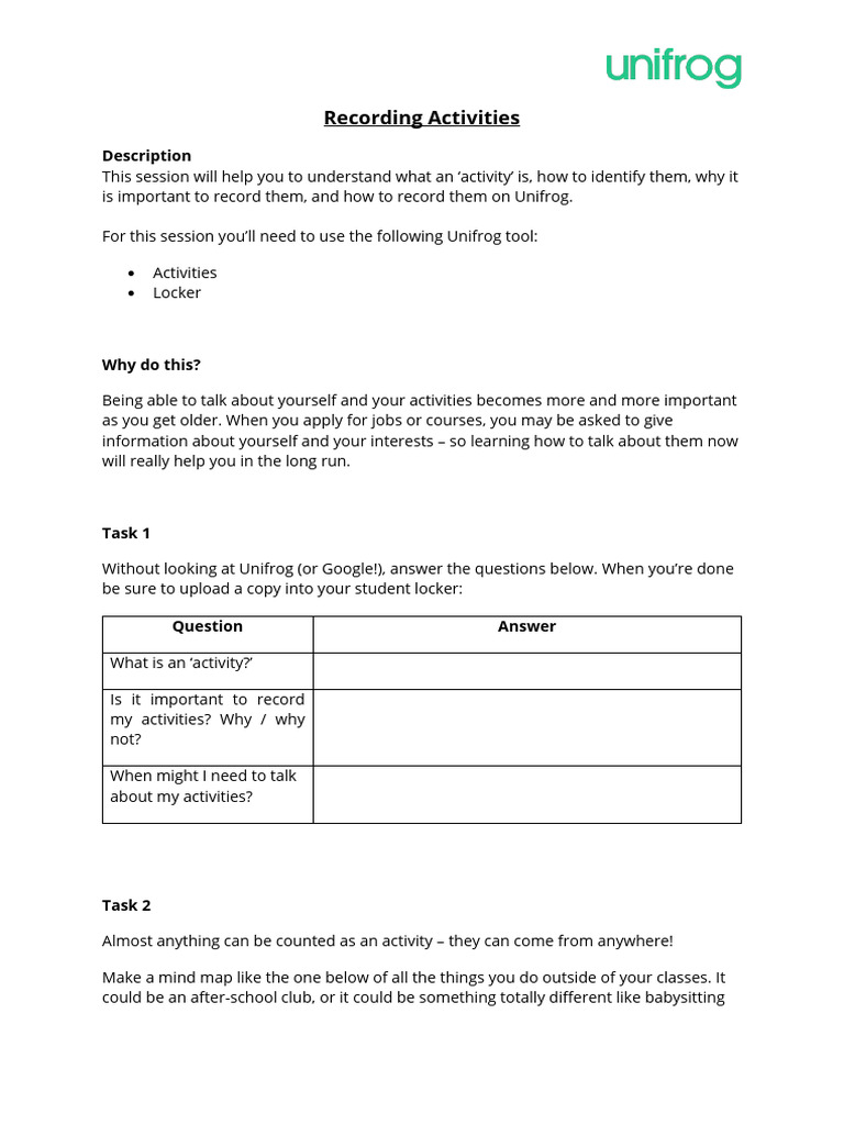 Distance Learning - Recording Activities | Download Free PDF ...