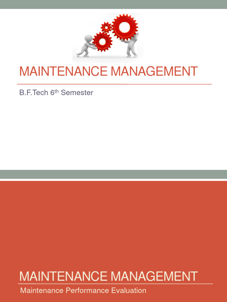 Maintenance Performance Evaluation | PDF