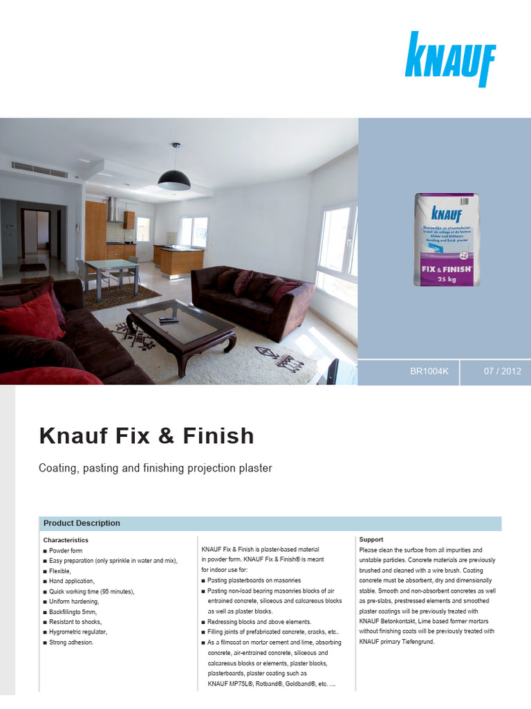 Knauf Fix & Finish - EN | PDF