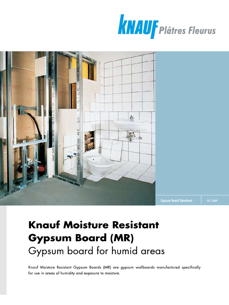 KNAUF-Moisture Resistant Board | PDF