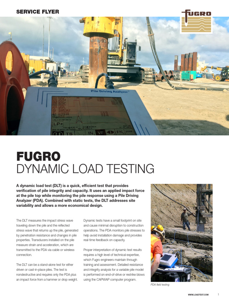 Loadtest Dynamic Load Testing | PDF | Deep Foundation | Stress (Mechanics)