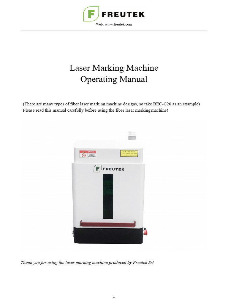 Enclosed Fiber Laser Marking Machine Manual LMM0003 Eng | Download Free ...