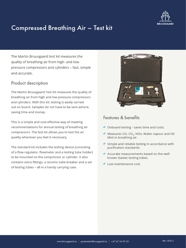 DatasheetCompressed Breathing Air Kit | PDF