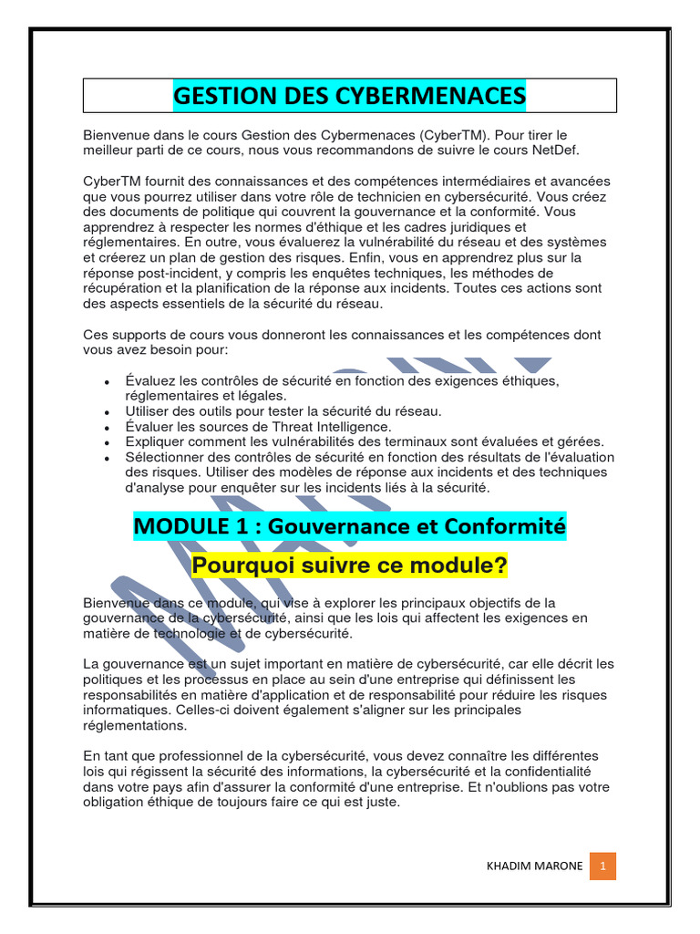 Module 1 | PDF | Affaires | Ordinateurs