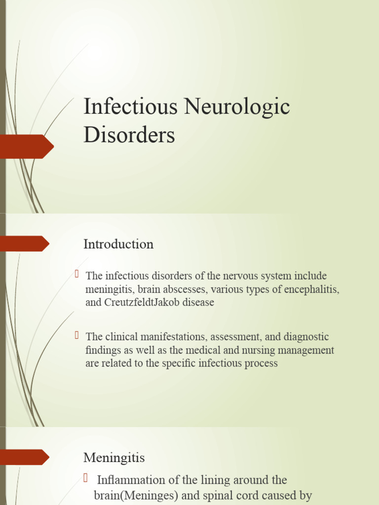 Neurological Infections | PDF | Meningitis | Infection