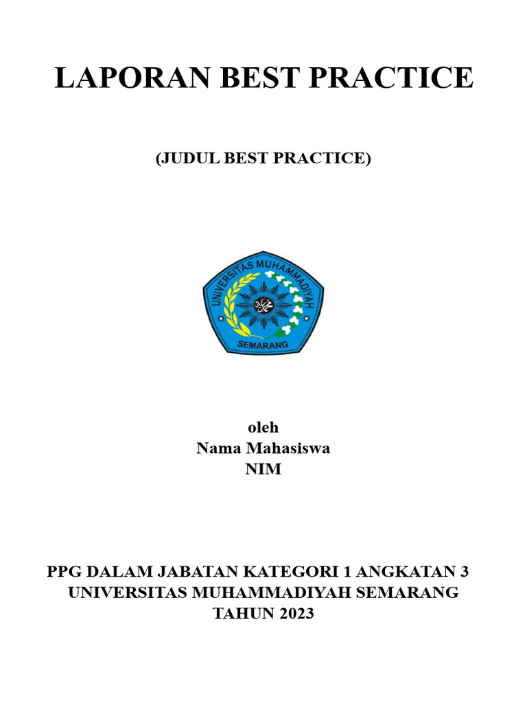 Format Laporan Best Practice | PDF