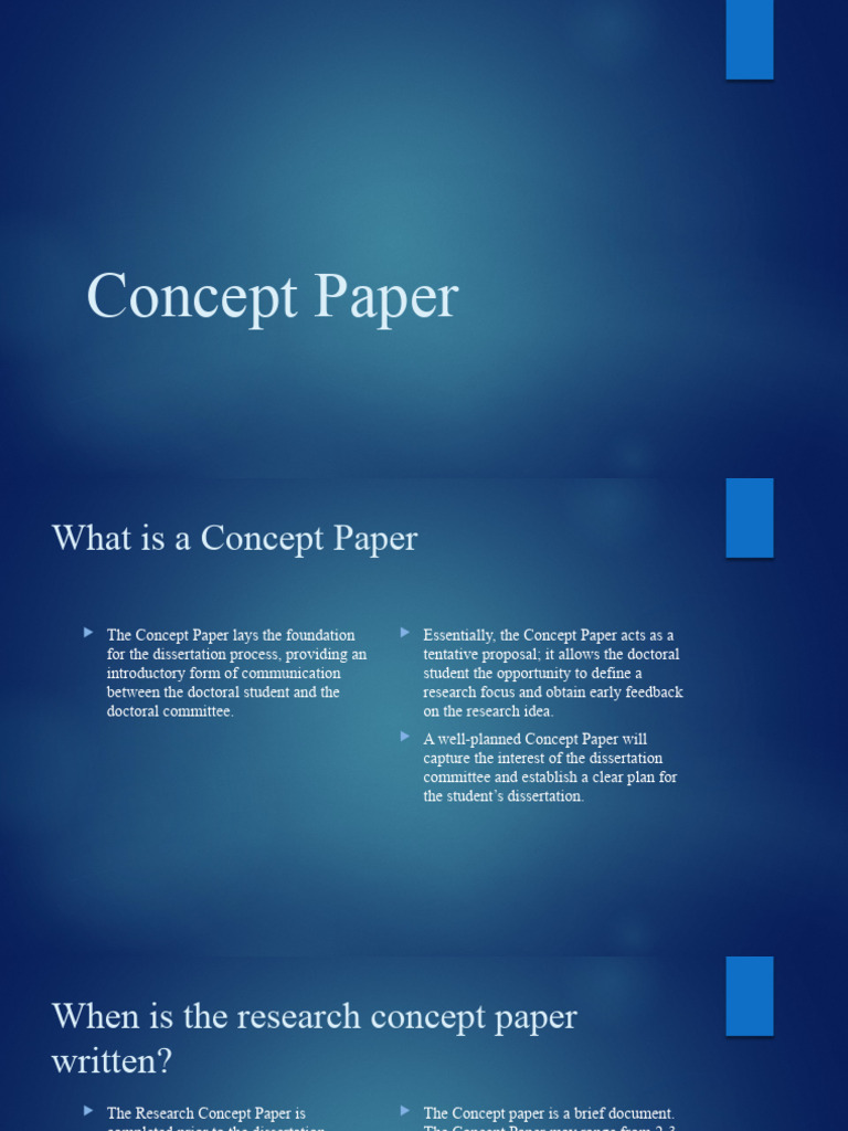 Concept Paper | PDF