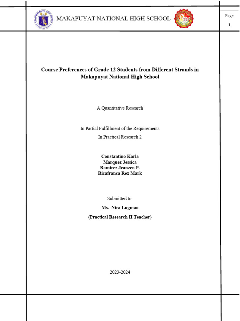 PR2 Research Work Final | Download Free PDF | Sampling (Statistics) | Survey Methodology