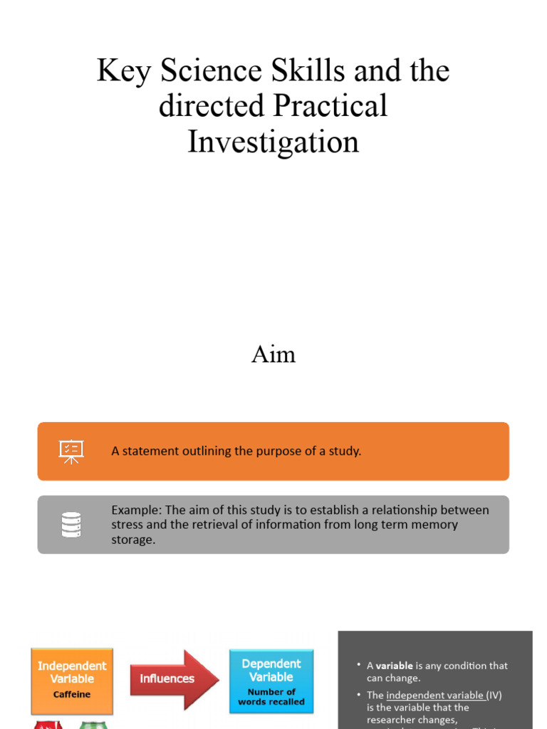 2021 Key Science Skills and Practical Investigation (Autosaved) | Download Free PDF | Sampling ...