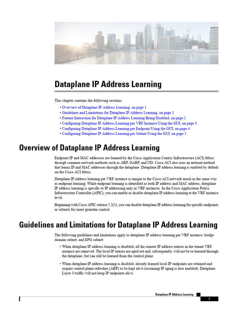 Dataplane Ip Learning Per VRF Layer3 Config 60x | PDF