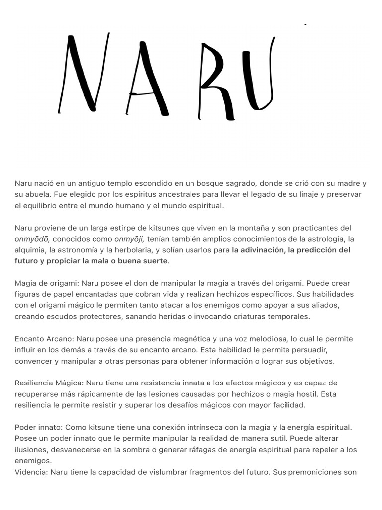 Naru | PDF | Sobrenatural