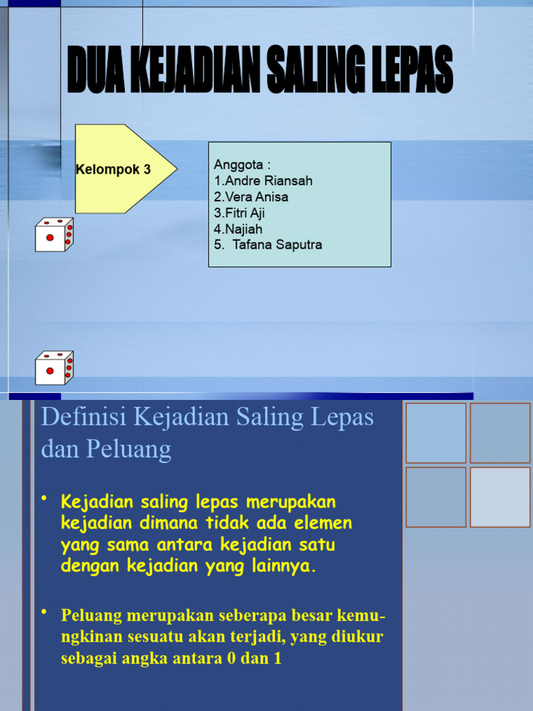 Dua Kejadian Saling Lepas 1 | PDF | Metode & Bahan Ajar