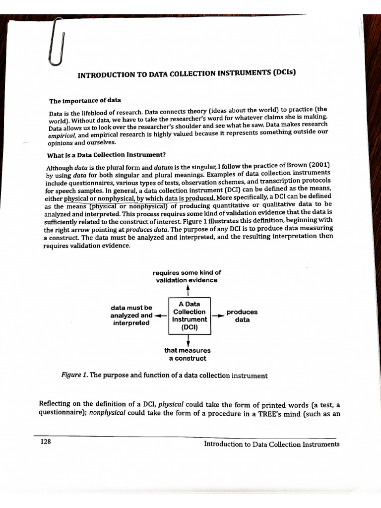 Data Collection Instruments | PDF