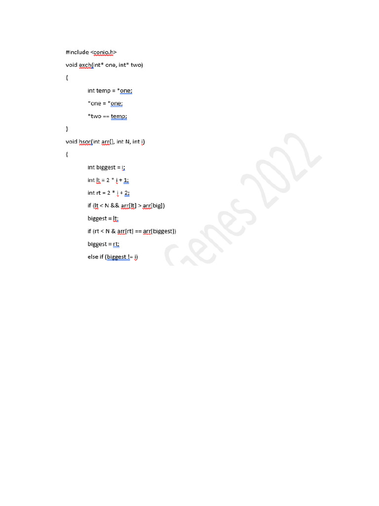 Genius Genes 2022 C Program | PDF