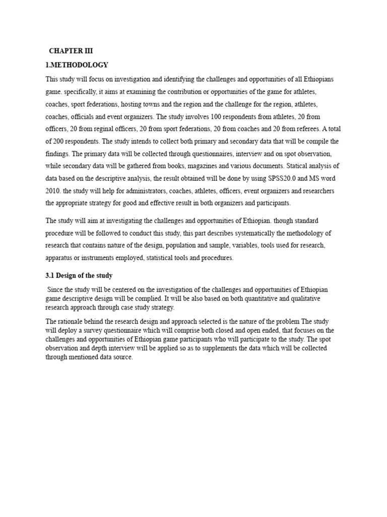 Methodology | PDF | Methodology | Sampling (Statistics)