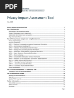 Privacy Impact Assessment (PIA) Template | PDF | Confidentiality ...