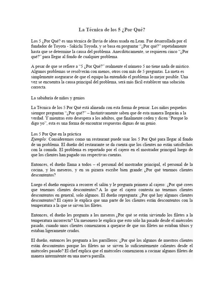 La Técnica De Los 5 Pdf