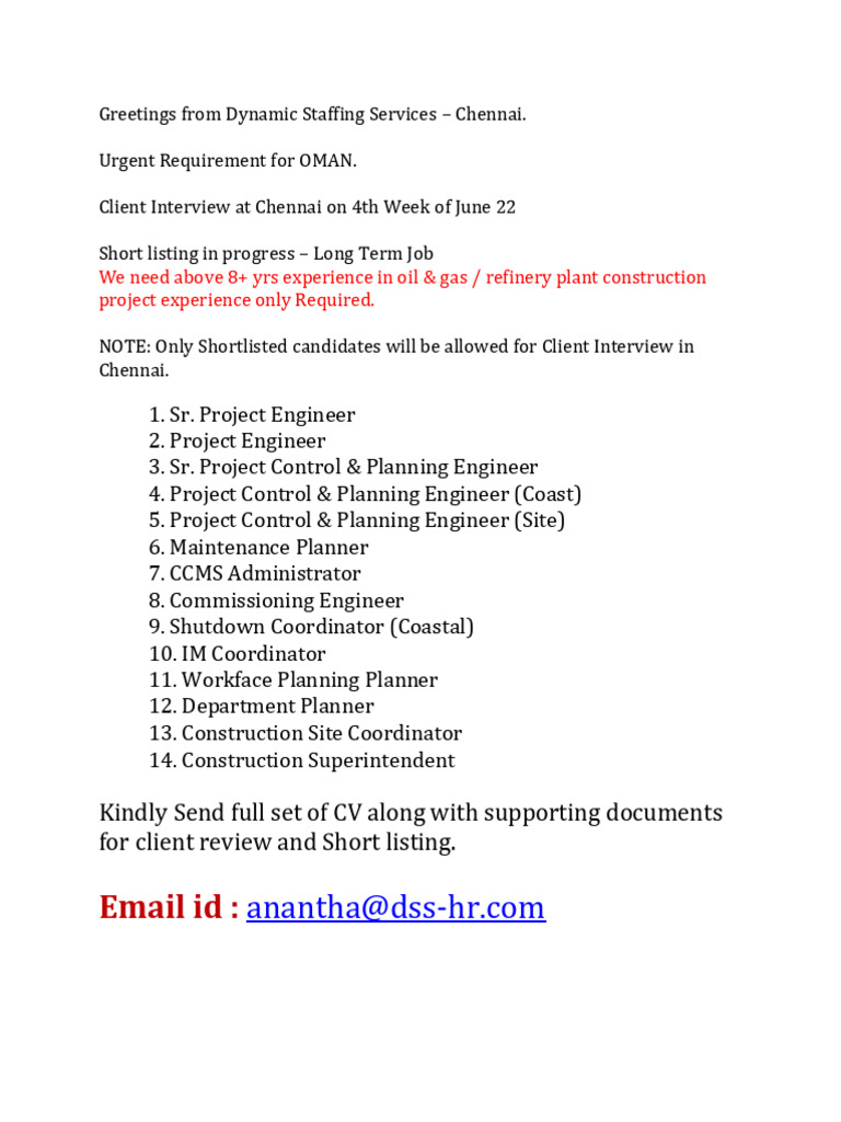 Oman Client Interview | PDF