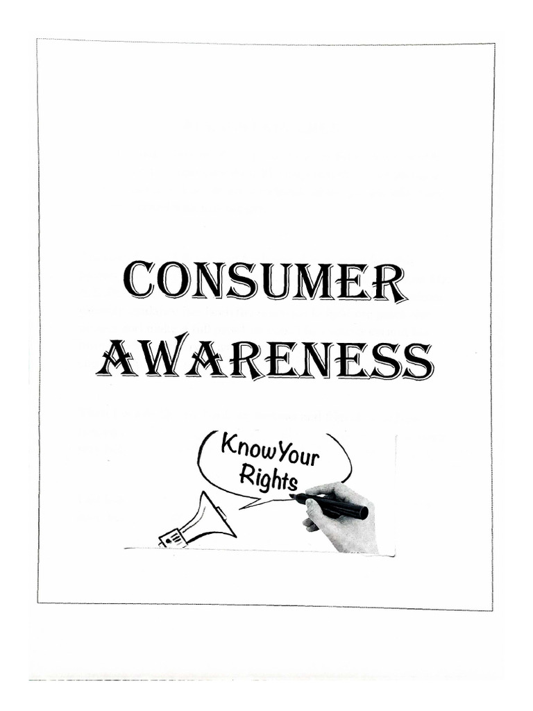 Consumer Awareness | PDF