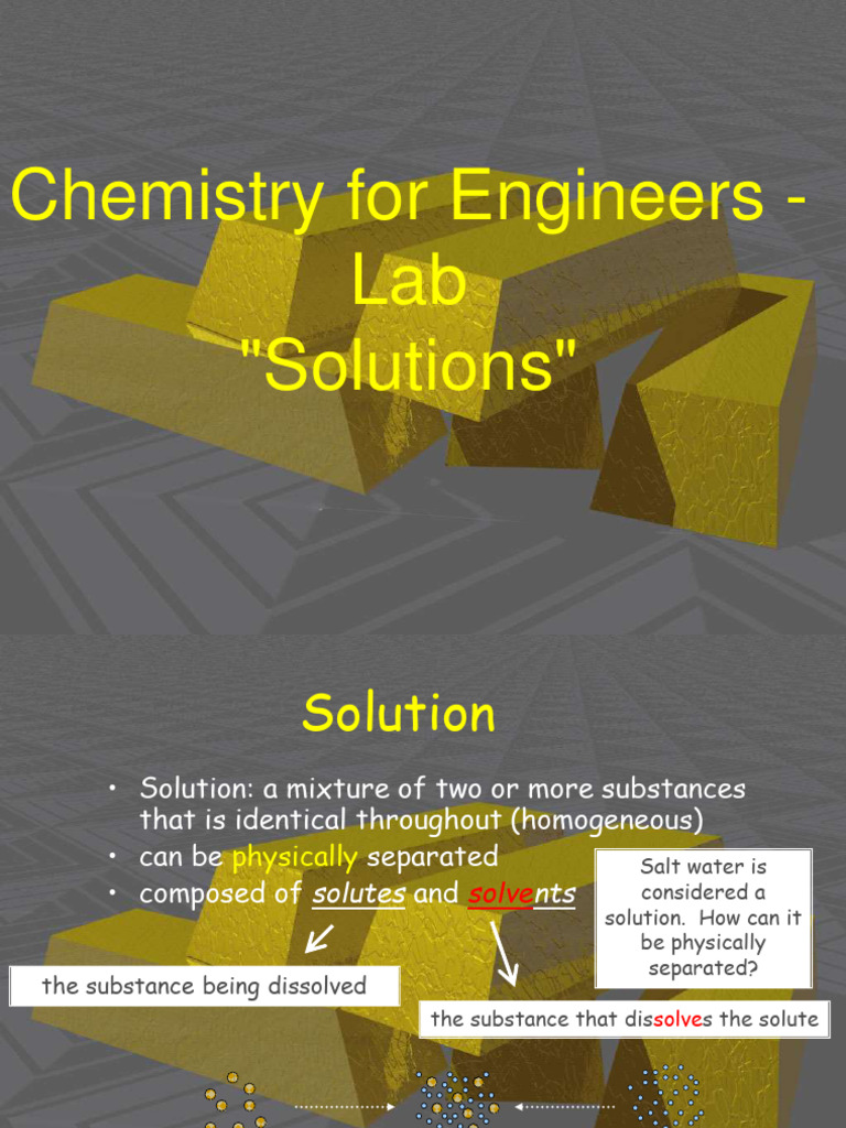 Understanding Solutions in Chemistry | PDF | Solubility | Mole (Unit)