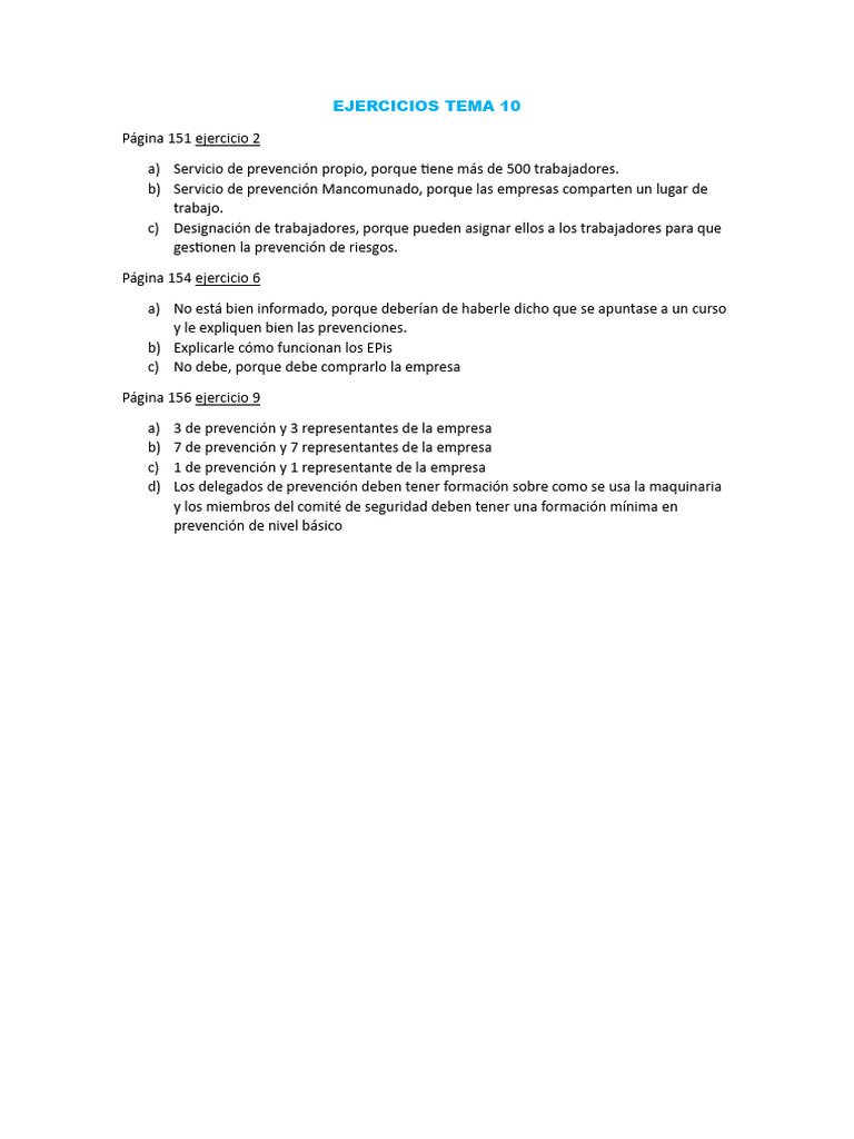 Ejercicios Tema 10 Fol | PDF