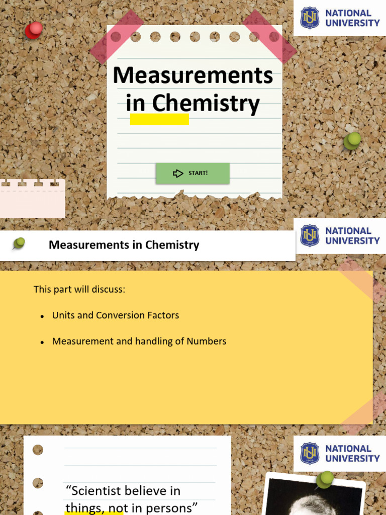 Lesson #1 - Measurements in Chemistry | PDF | International System Of ...