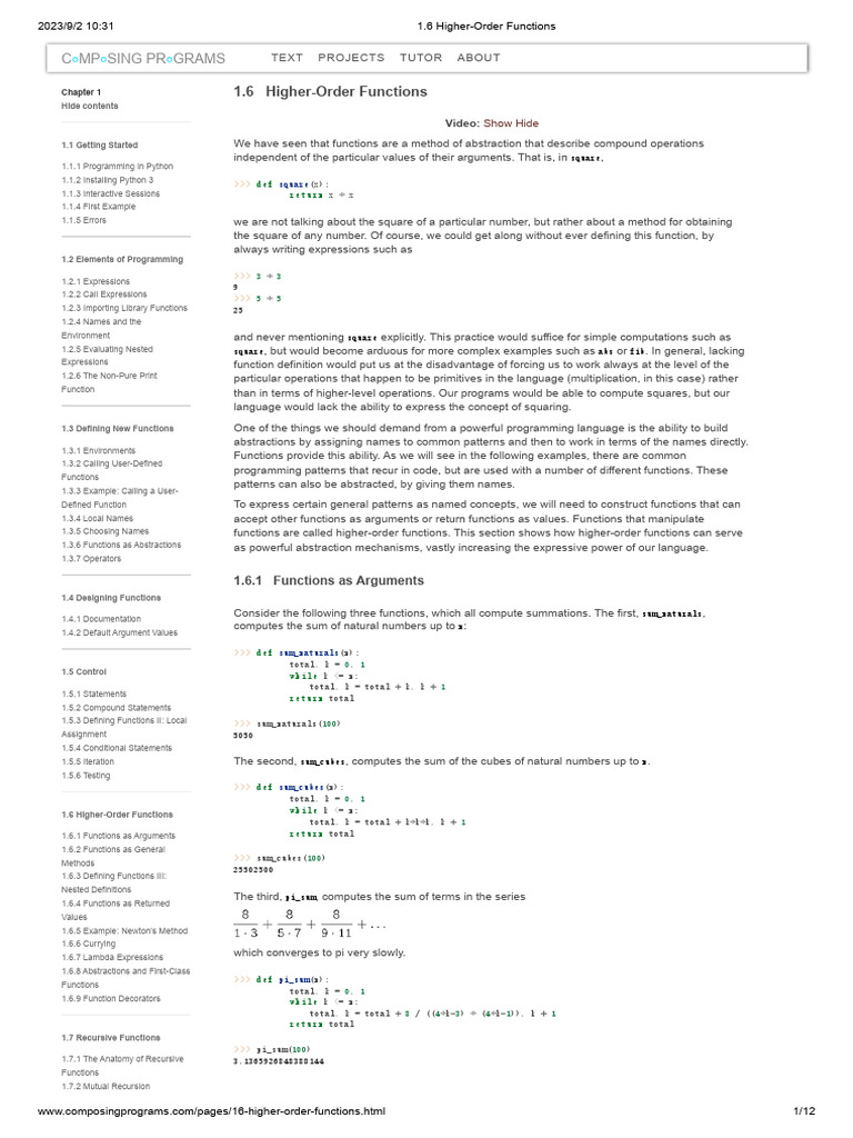 Understanding Higher-Order Functions | PDF | Function (Mathematics) | Parameter (Computer ...