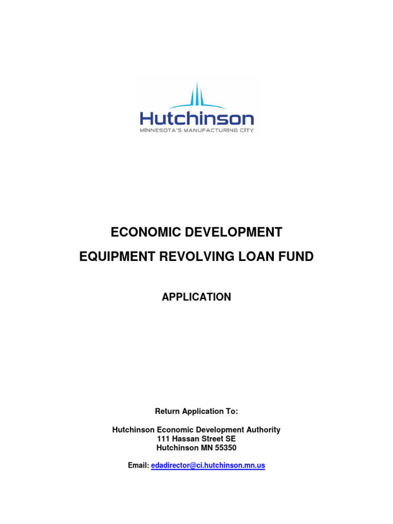 Equipment Revolving Loan Fund | PDF