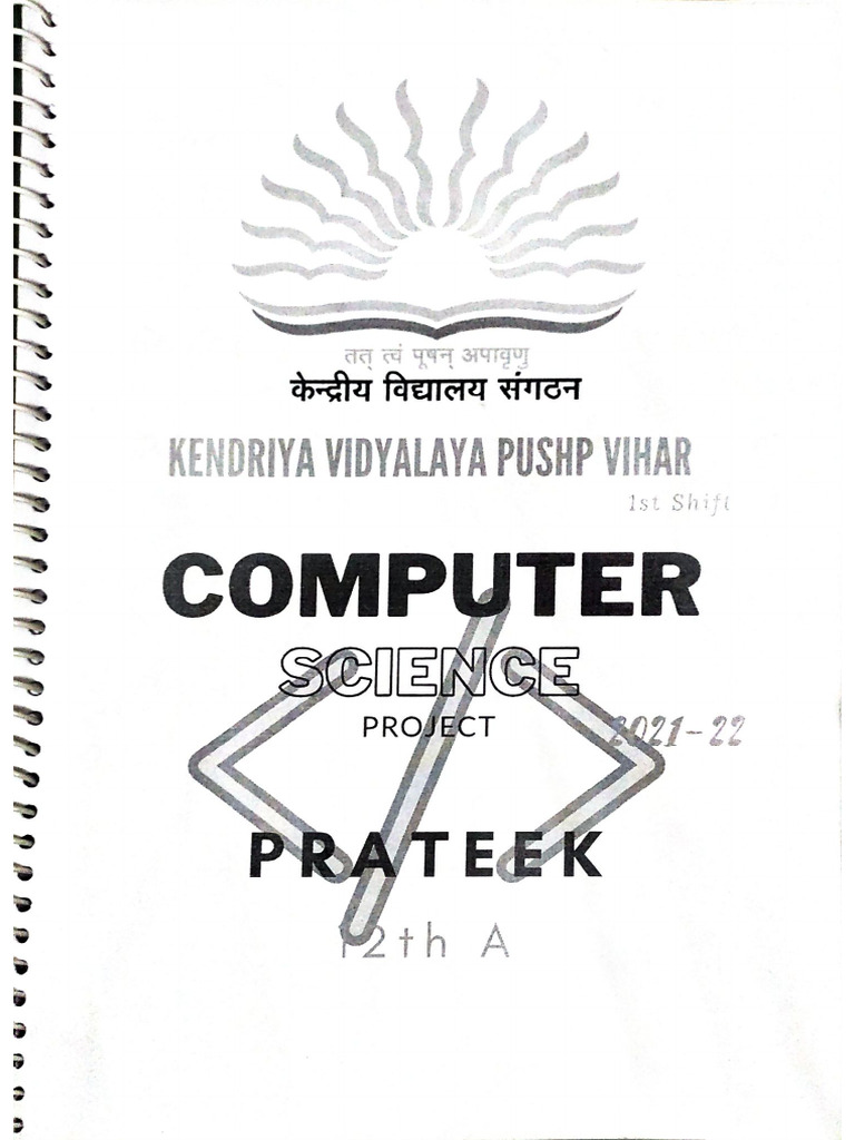 Hotel Management CS Project | PDF