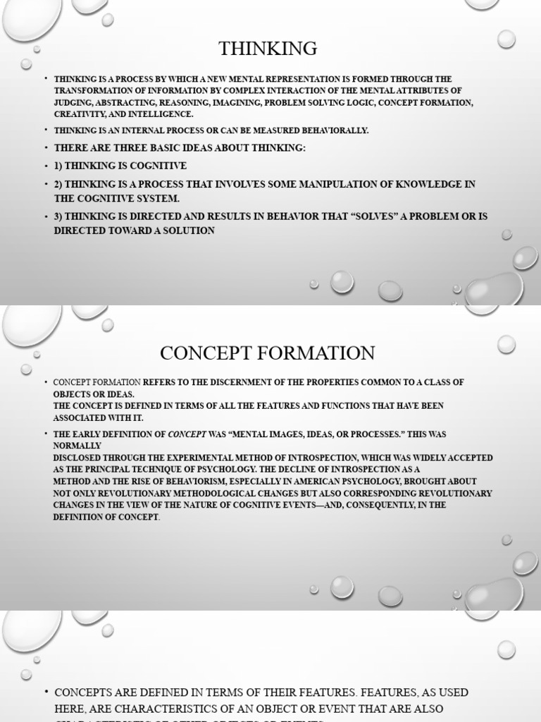 Thinking (Cognitive Psychology Presentation by Dr. Sabir Zaman) | PDF