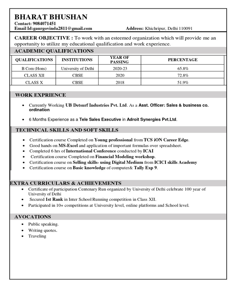 Bharat Resume-1 | PDF