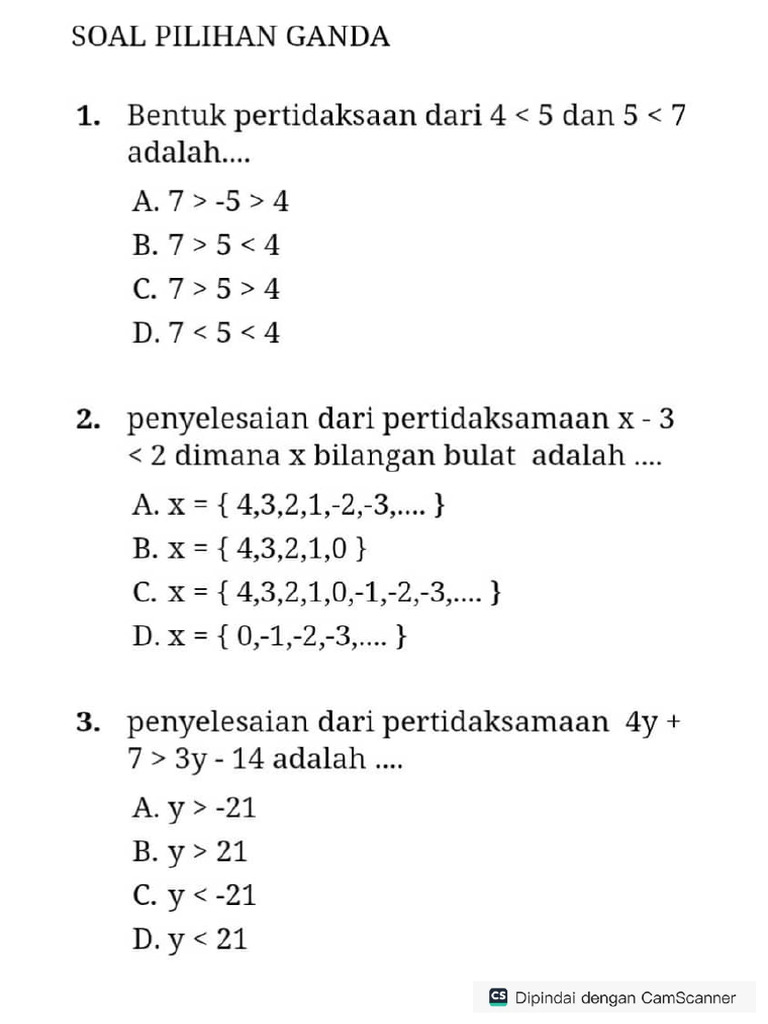Latihan Soal Ptlsv Kelas 7 Pdf
