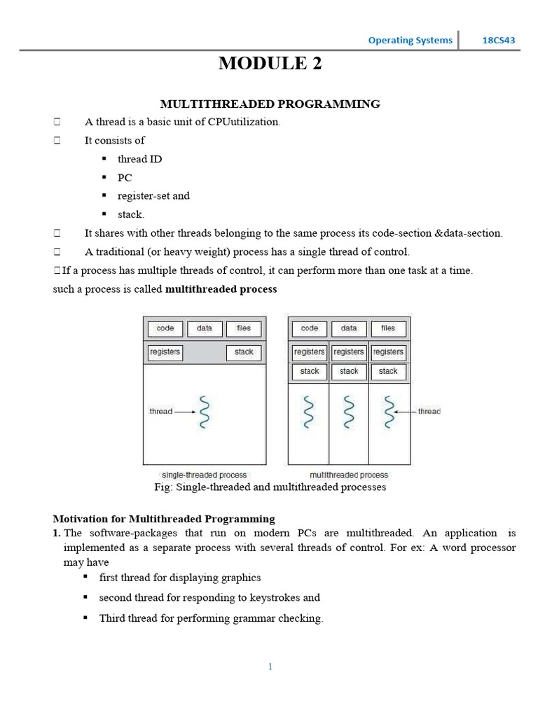 Module 2 1 Pdf Thread Computing Scheduling Computing 6400